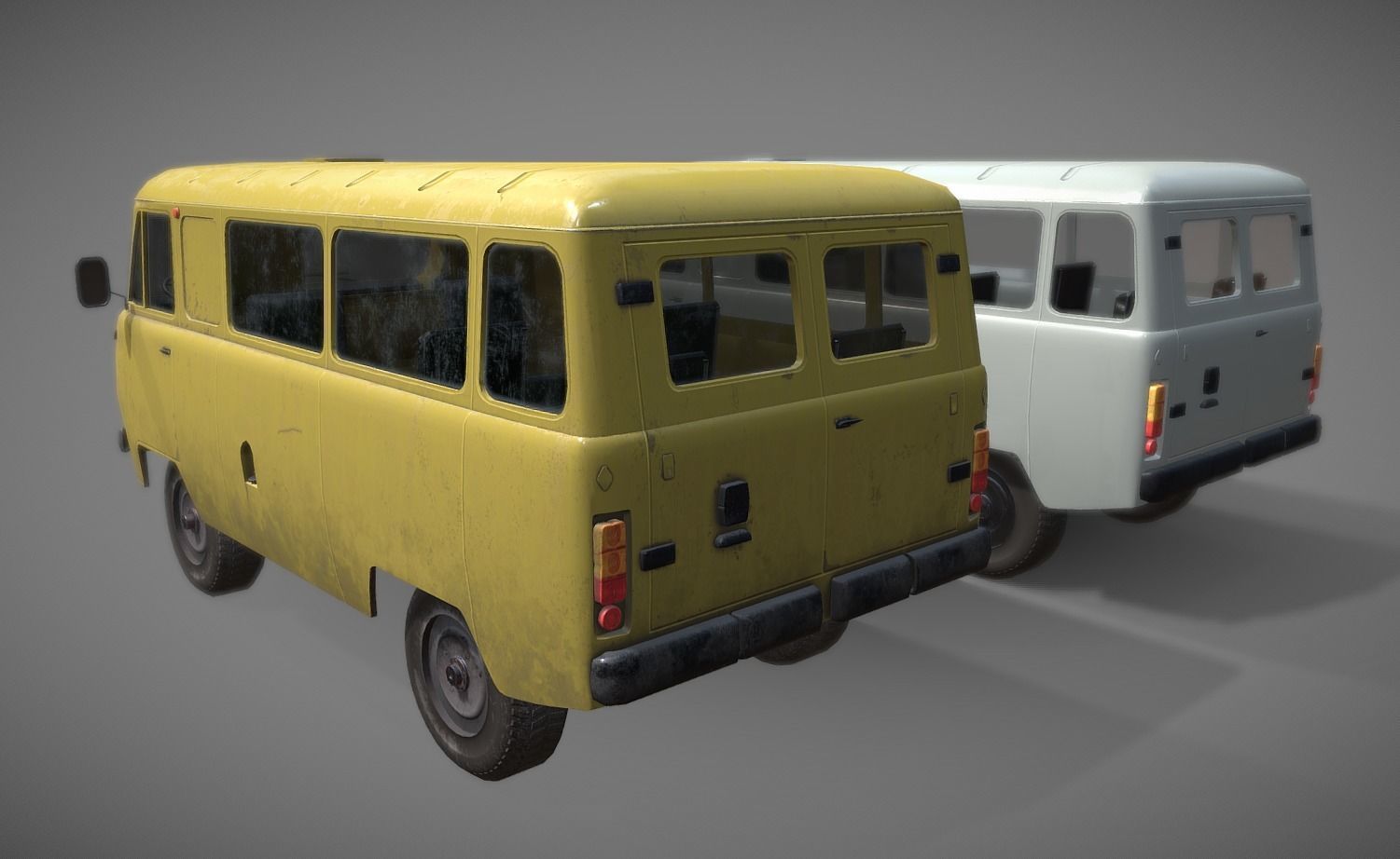 3D model Soviet era van low poly VR / AR / low-poly | CGTrader