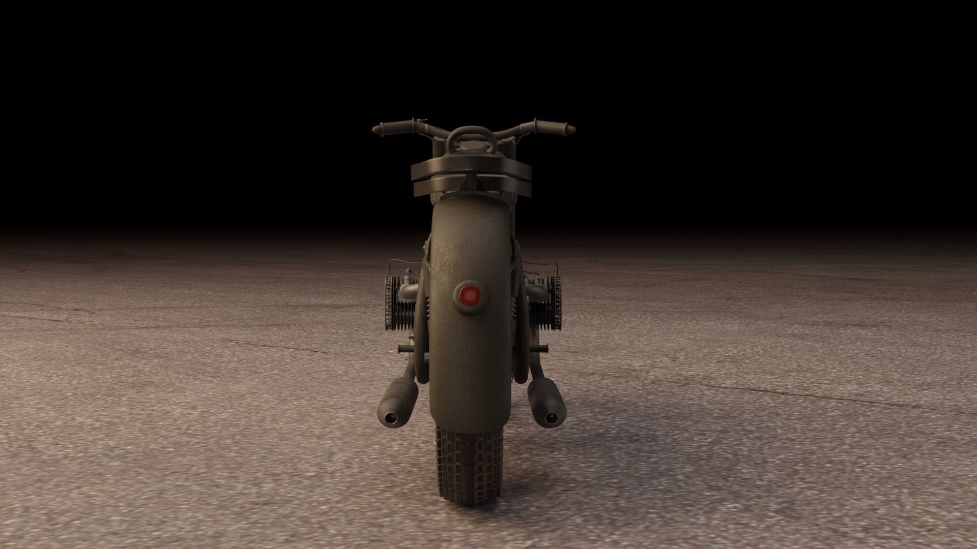 Soviet Military Bike K750 3D model | CGTrader