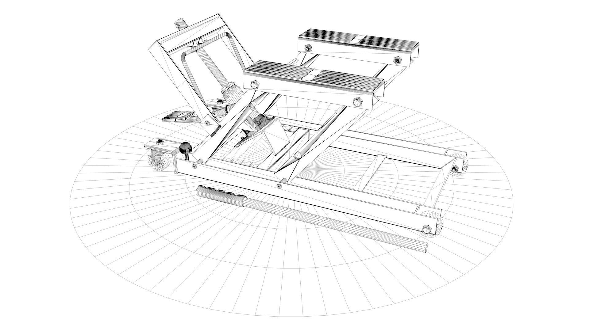 Motorcycle lift 3 Garage tool 3D model | CGTrader