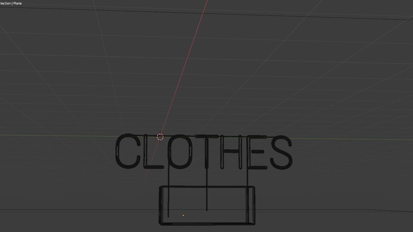 Neon Clothes Sign 3D model | CGTrader
