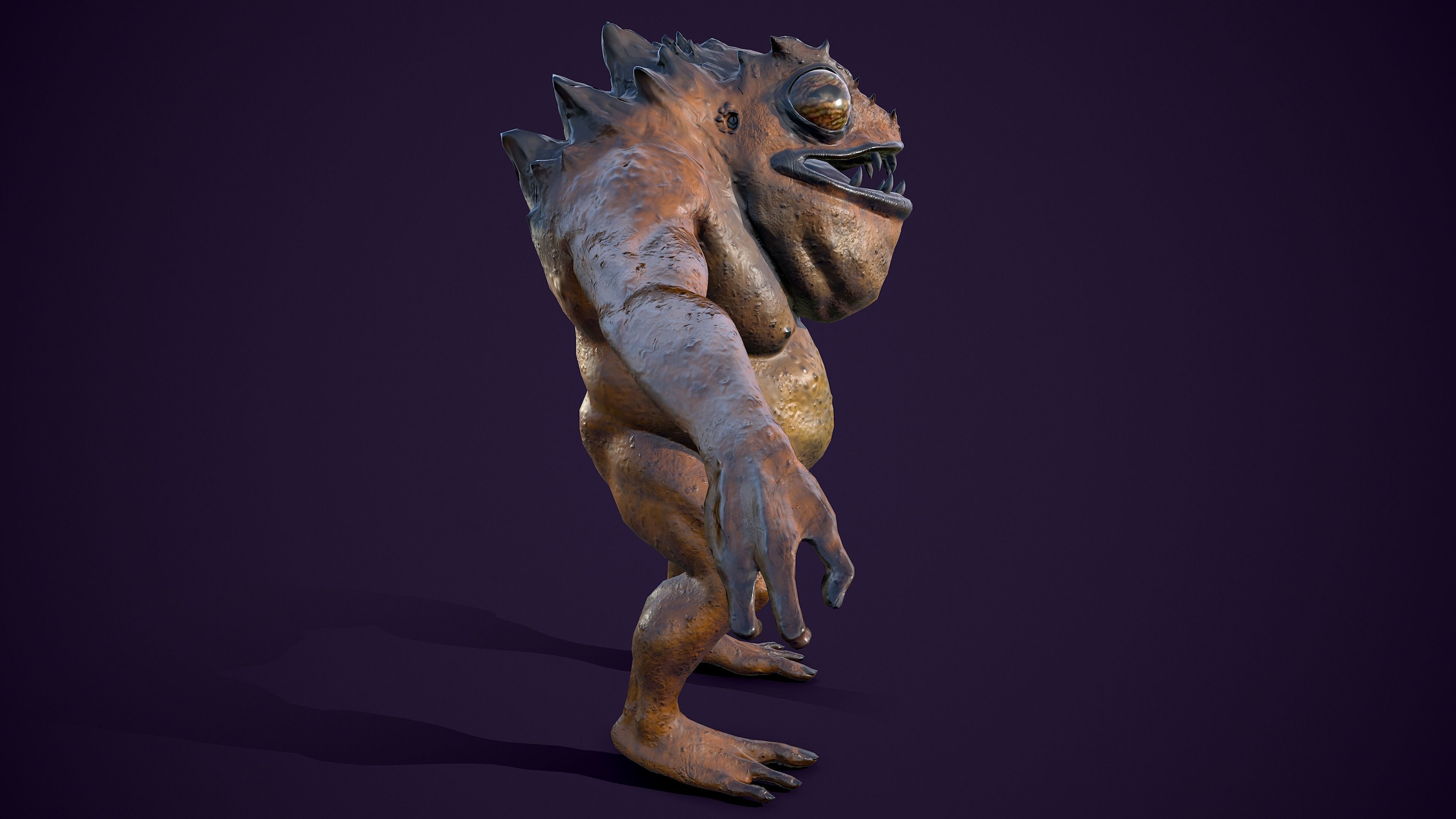 3D model Fat toad 3d lowpoly model VR / AR / low-poly | CGTrader