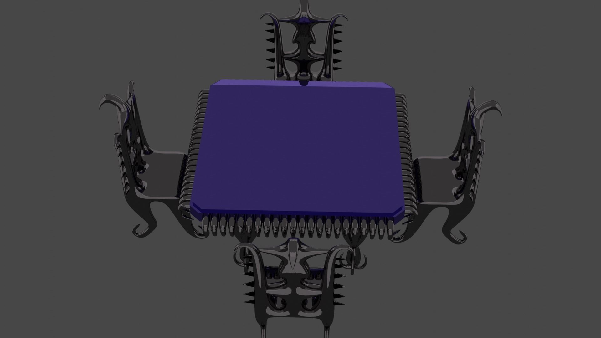 3D model Evil dining table VR / AR / low-poly | CGTrader