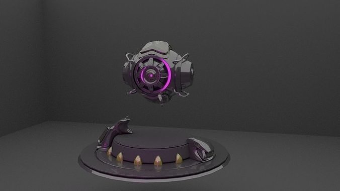 Floating space machine 3D model | CGTrader