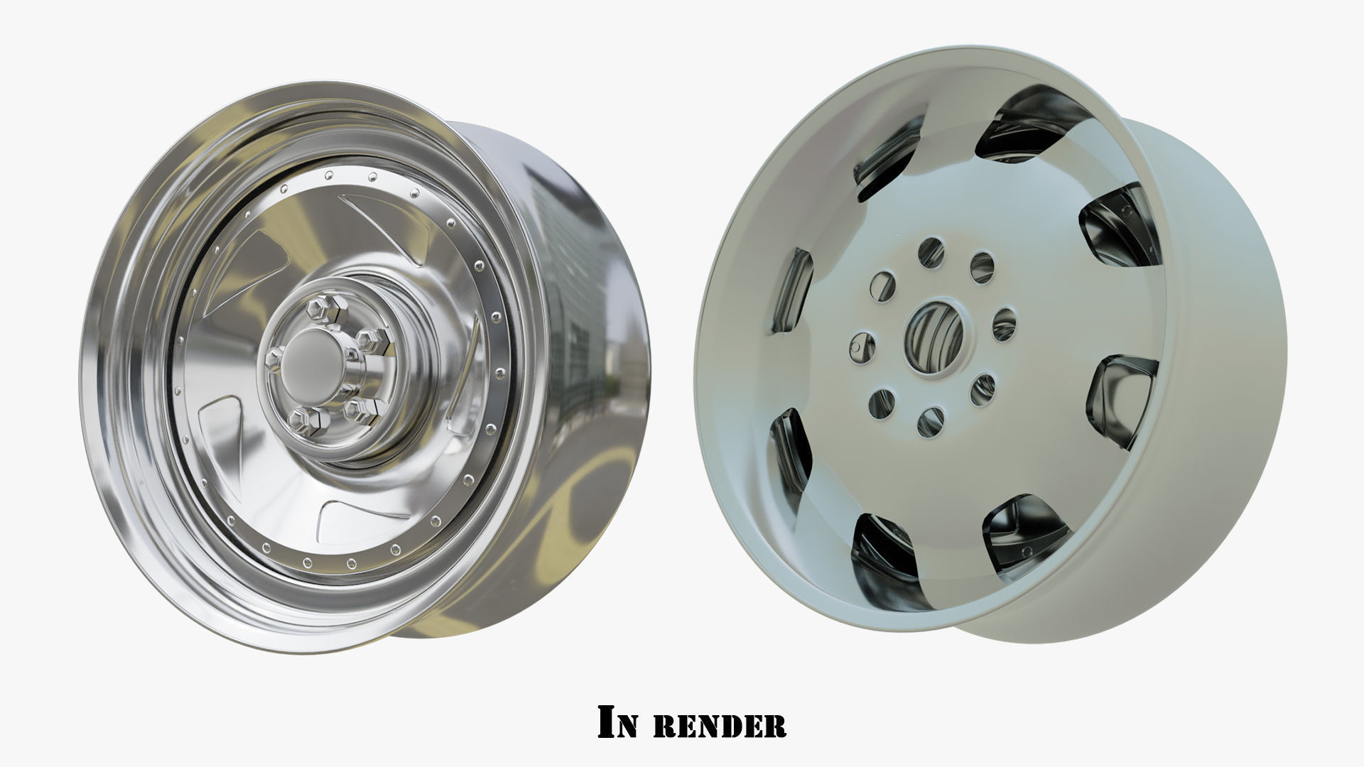 3D model Classic Wheel Hubcap with Subdivision and PBR VR / AR / low ...