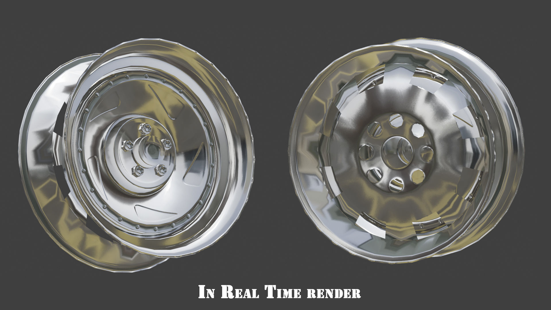 3D model Classic Wheel Hubcap with Subdivision and PBR VR / AR / low ...