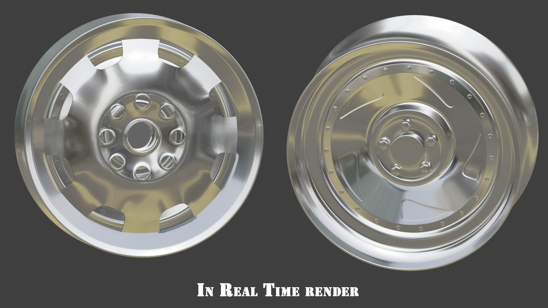 3D model Classic Wheel Hubcap with Subdivision and PBR VR / AR / low ...