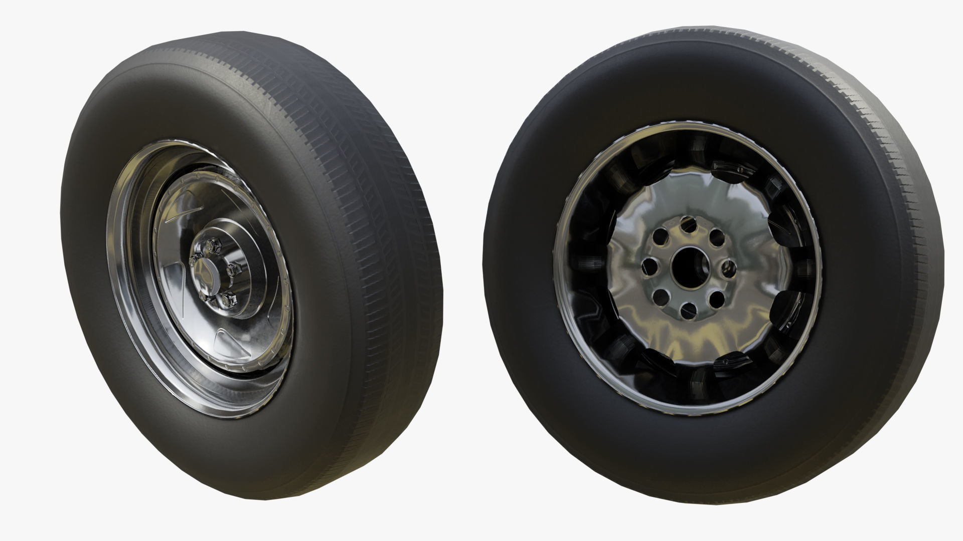 3D model Classic Wheel Hubcap with Subdivision and PBR VR / AR / low ...
