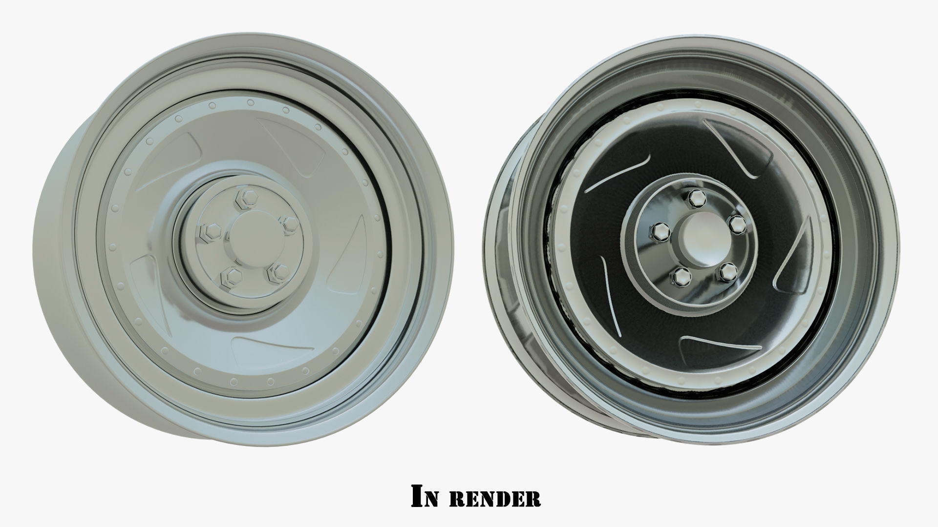 3D model Classic Wheel Hubcap with Subdivision and PBR VR / AR / low ...