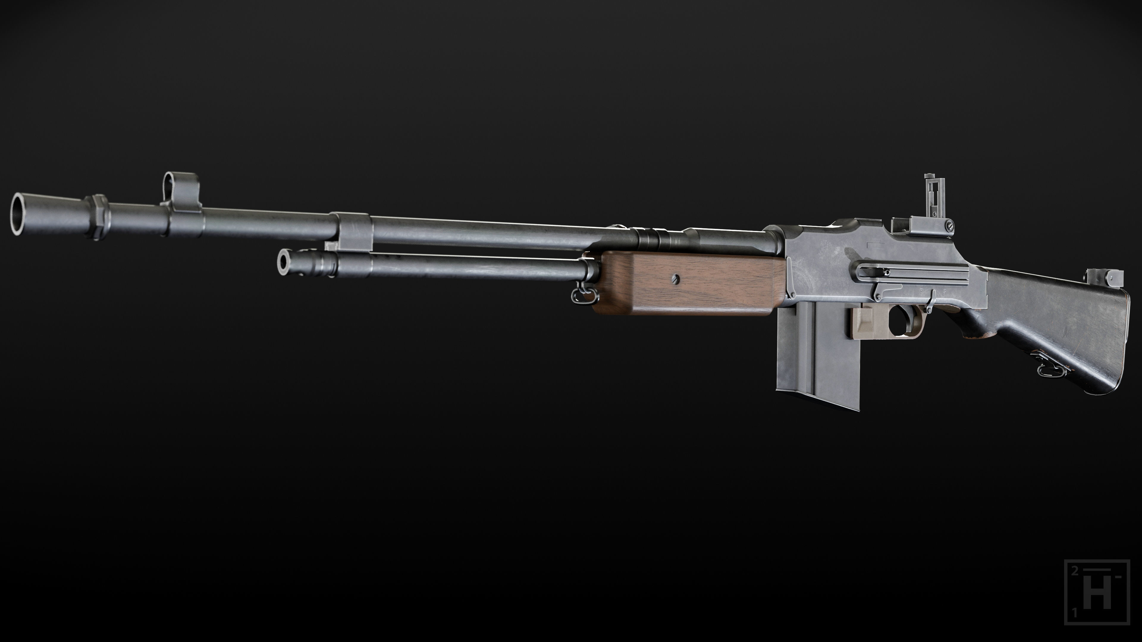 3D model M1918A2 rifle VR / AR / low-poly | CGTrader