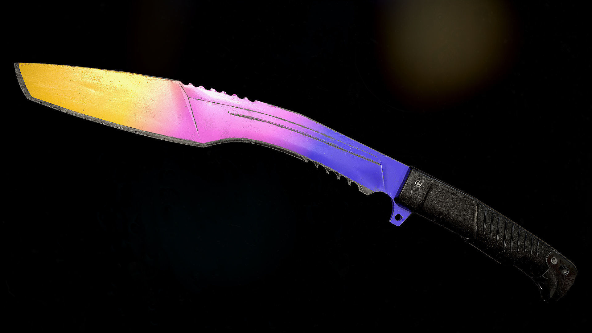 3D model Knife Kukri - Gradient colors VR / AR / low-poly | CGTrader