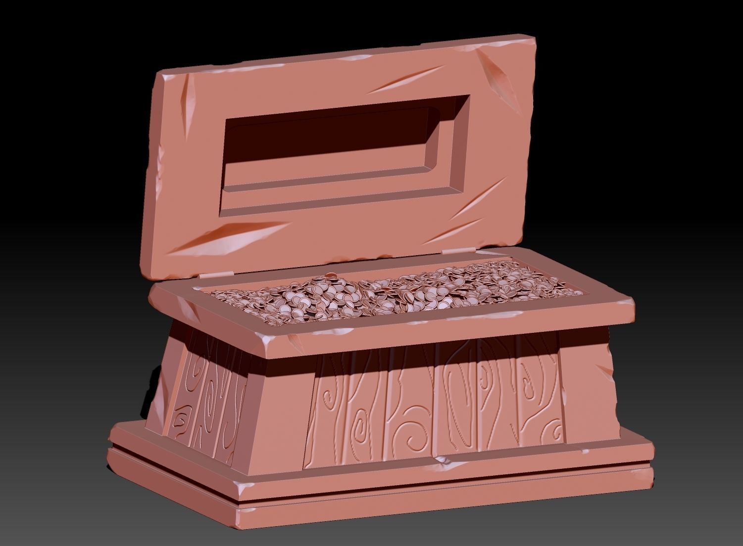 3D model Treasure Chest game asset VR / AR / low-poly | CGTrader