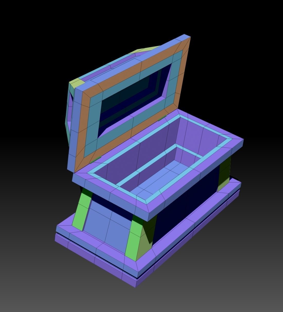 3D model Treasure Chest game asset VR / AR / low-poly | CGTrader