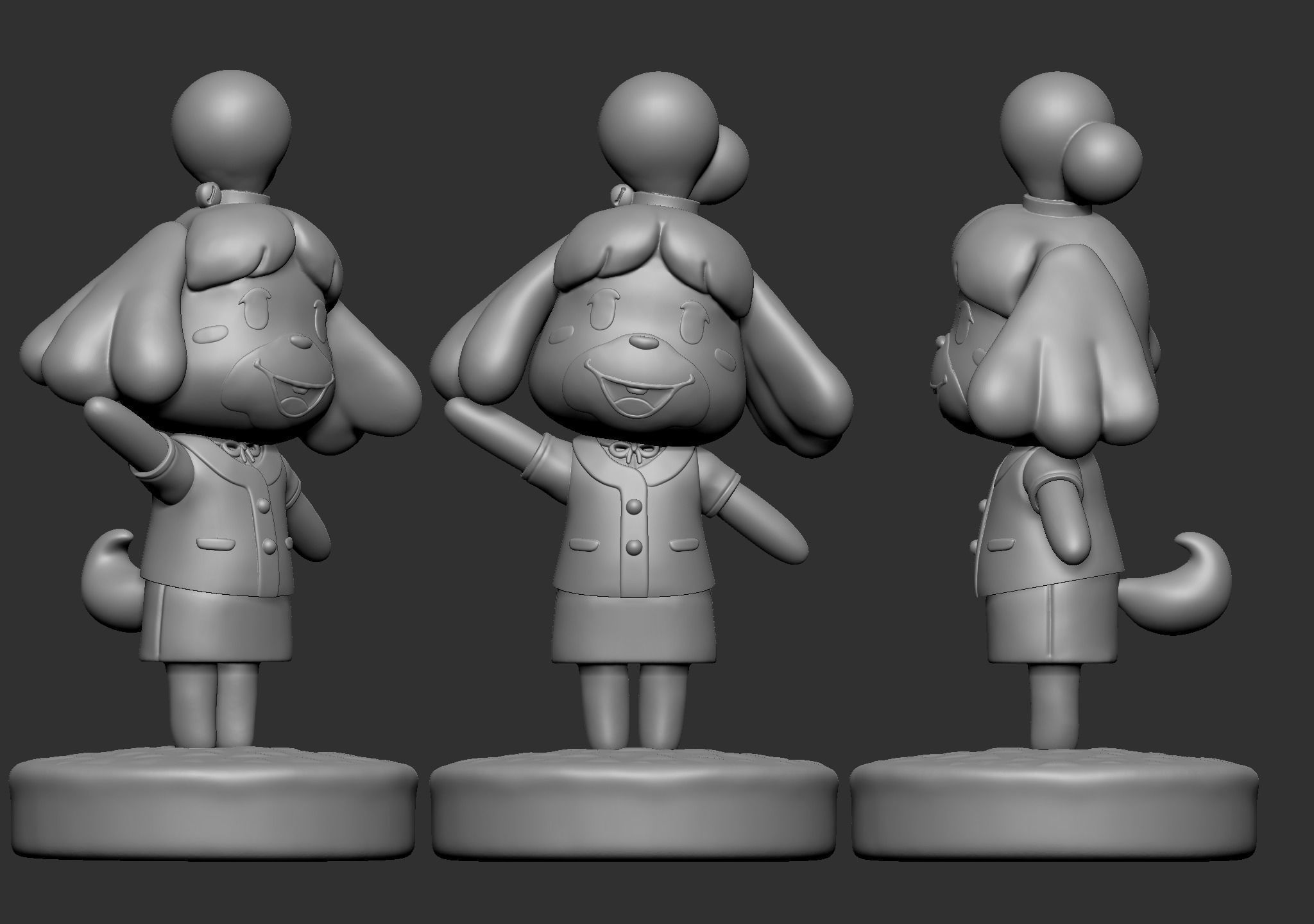 Animal Crossing - Isabelle 3D model 3D printable | CGTrader