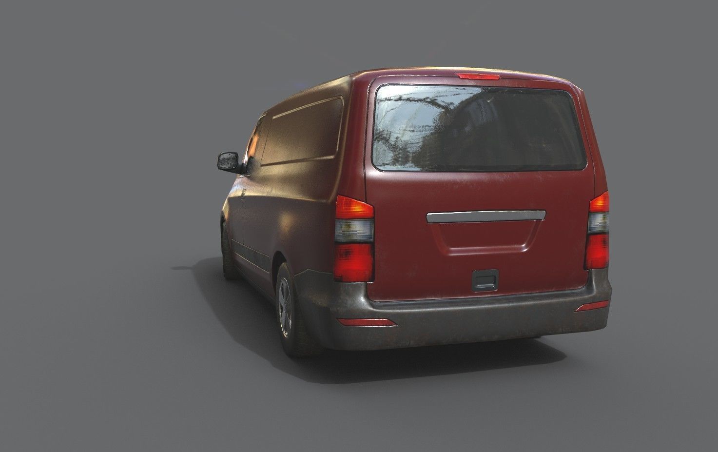 3D model Generic Minivan Brown VR / AR / low-poly | CGTrader