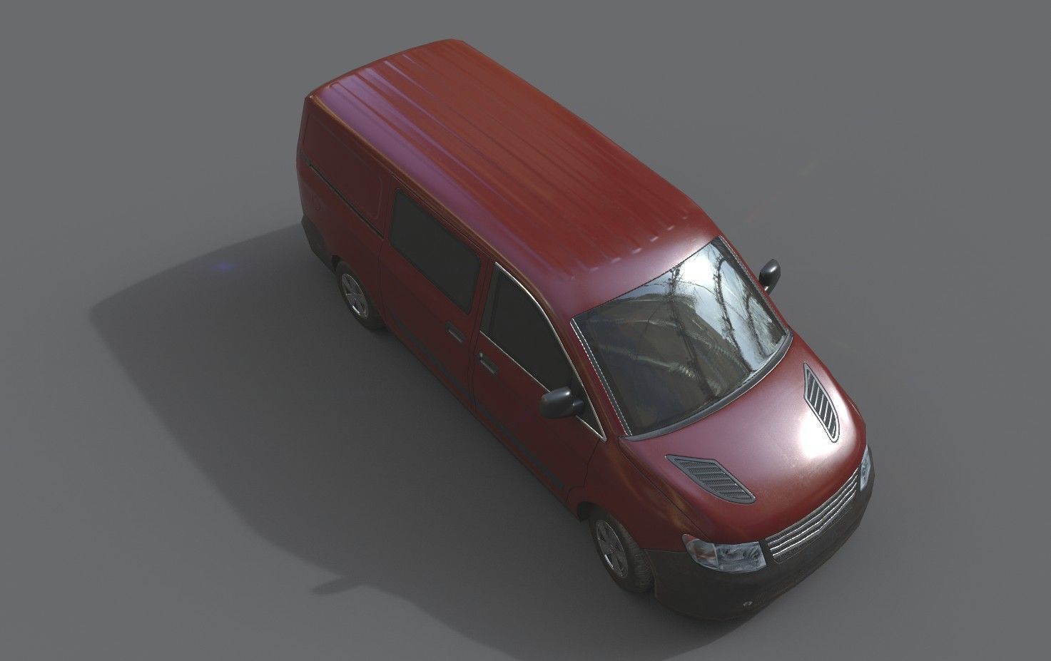 3D model Generic Minivan Brown VR / AR / low-poly | CGTrader