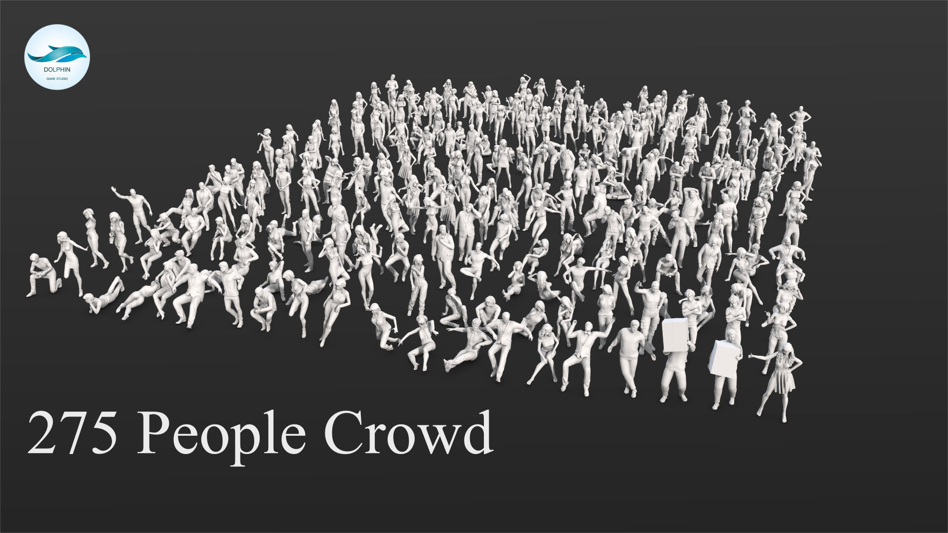 People Crowd Set-01 275 3D model | CGTrader