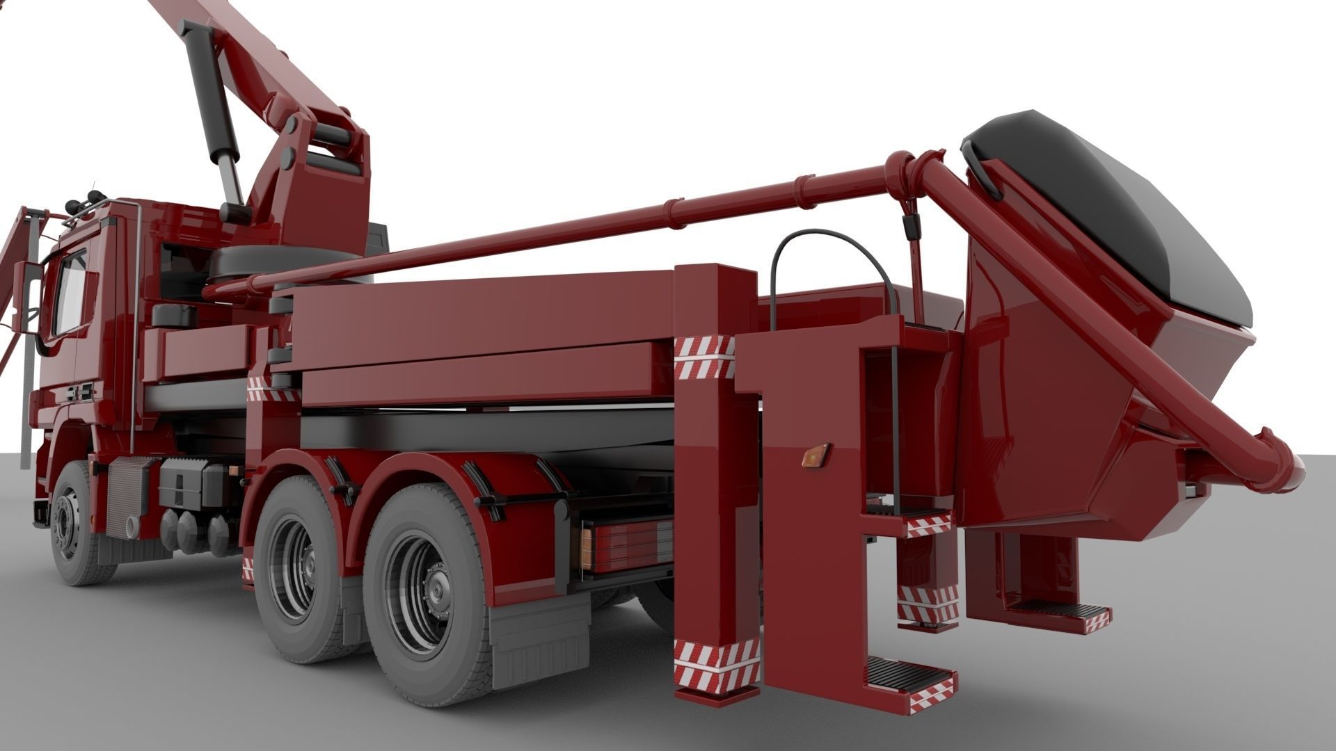 Concrete Pump Vehicle 3D model | CGTrader