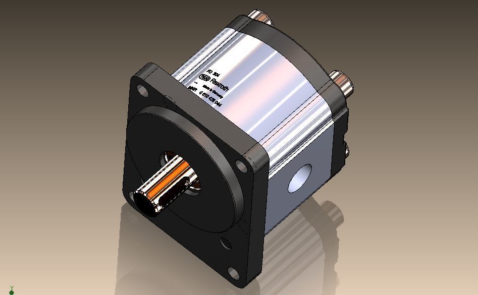 Hydraulic pump 3D model | CGTrader