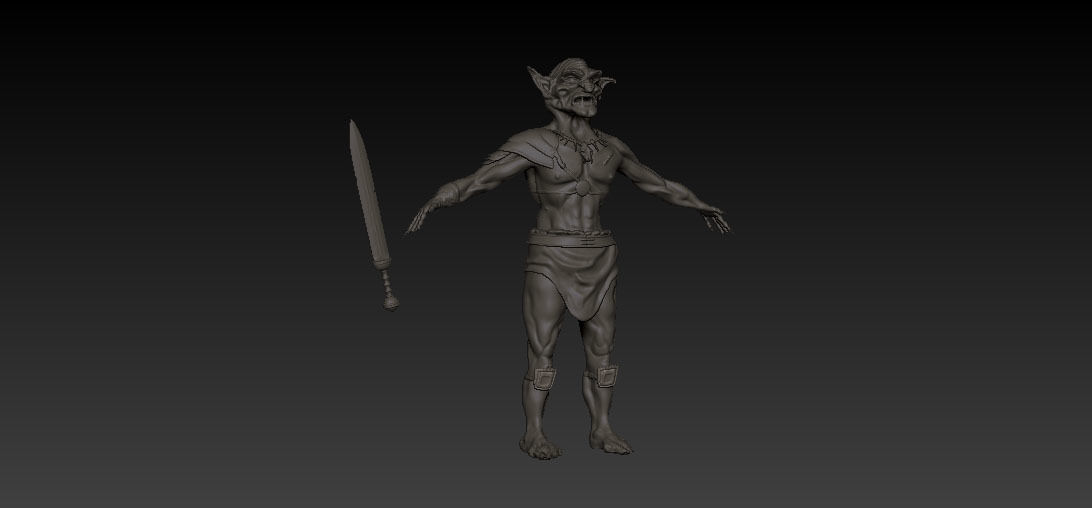 3D model Goblin Warrior Low Poly 3D Model VR / AR / low-poly | CGTrader