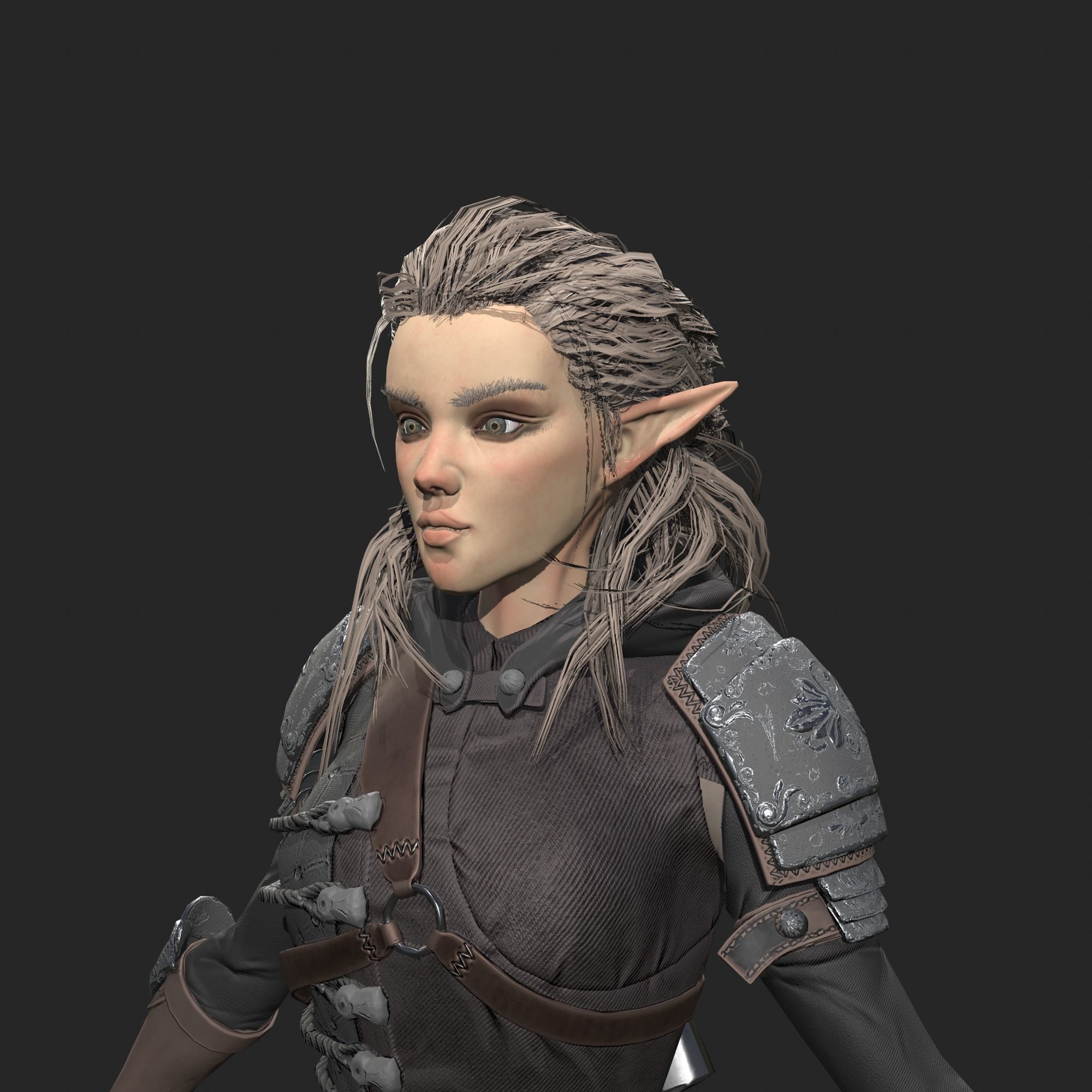 Elf Archer free VR / AR / low-poly 3D model | CGTrader
