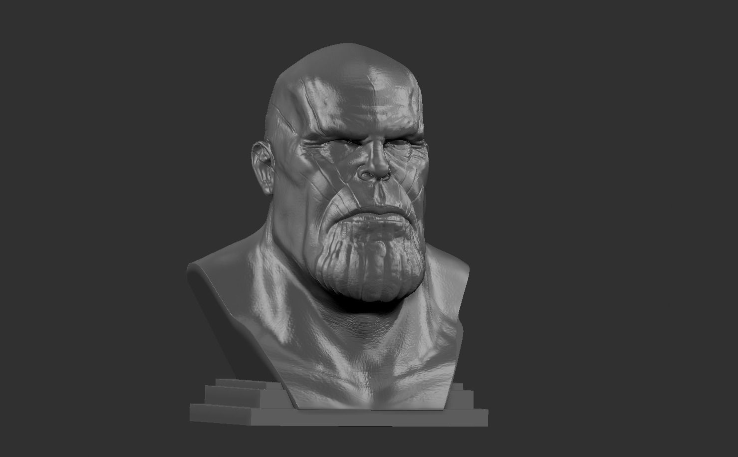 Thanos bust 3D model 3D printable | CGTrader