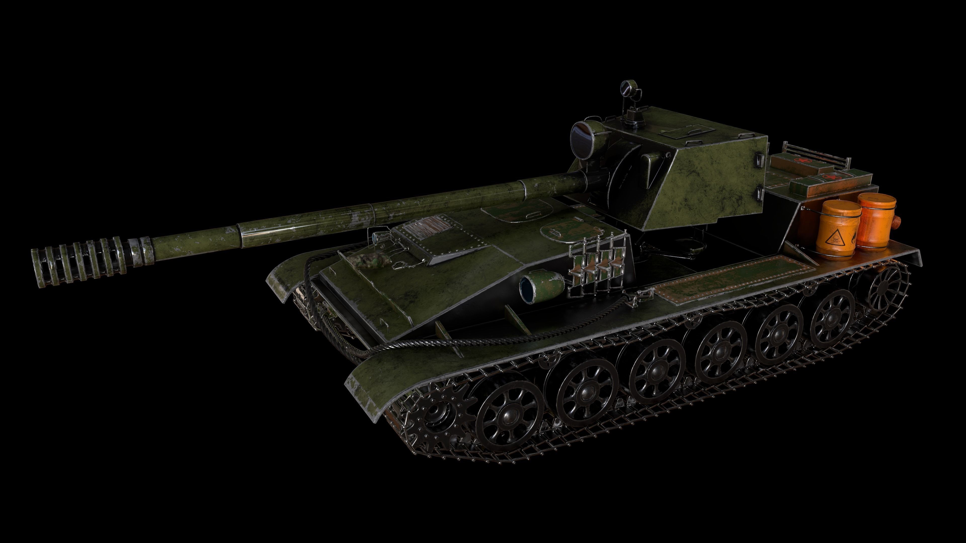 3D model SU 130 PM anti-tank self-propelled artillery mount VR / AR ...