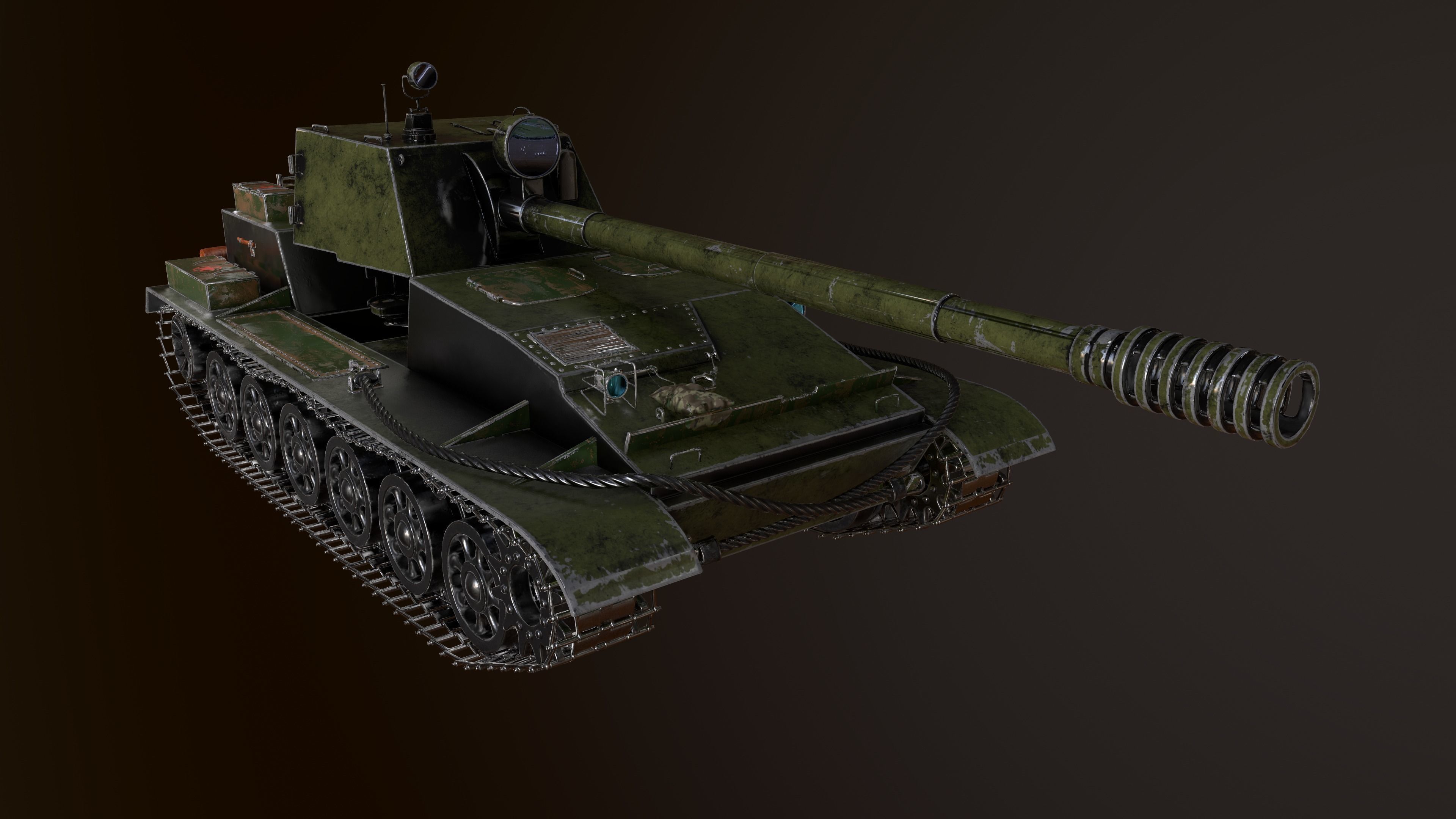 3D model SU 130 PM anti-tank self-propelled artillery mount VR / AR ...