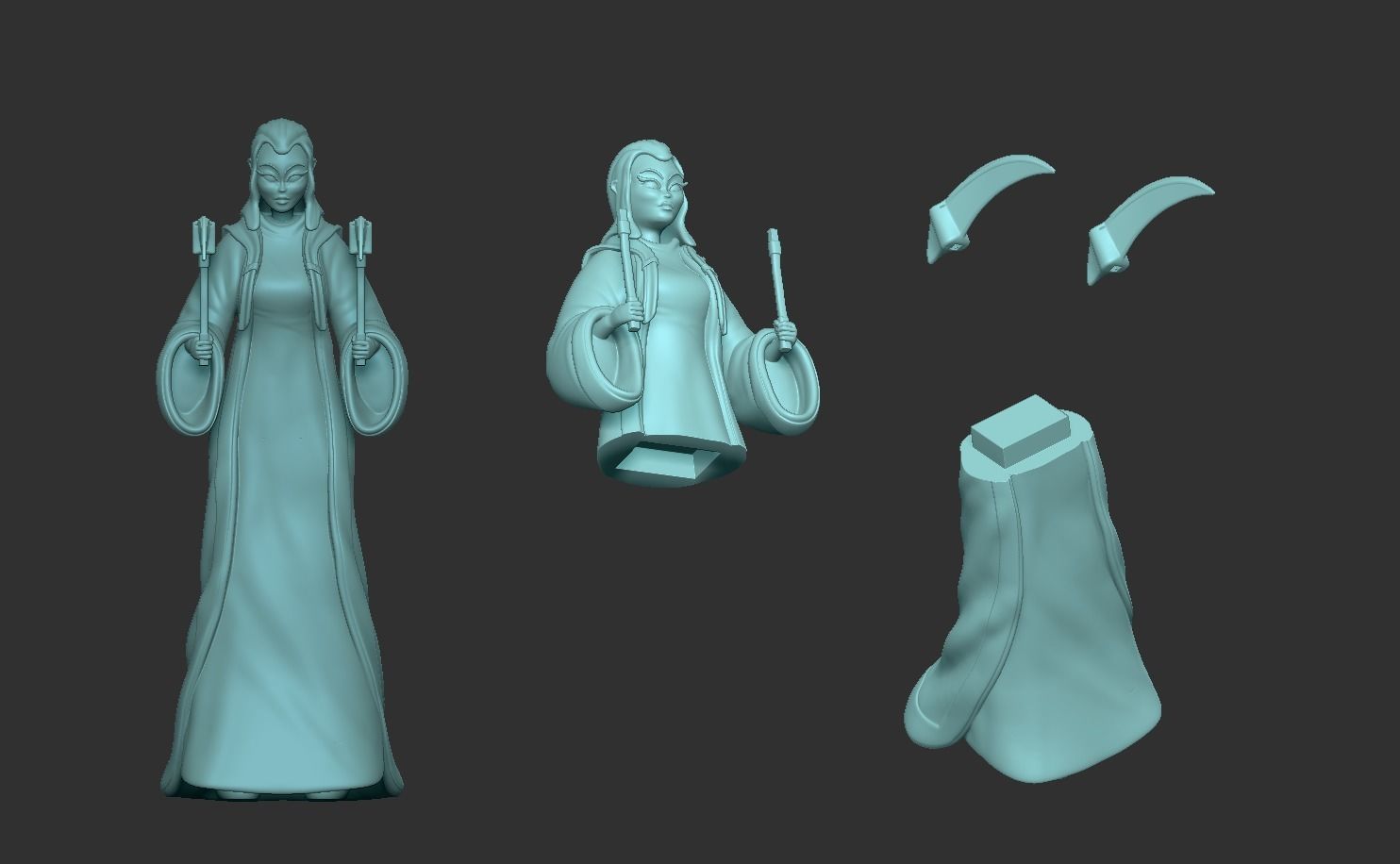 Female Tibia Brotherhood Outfit - ONLY Printable 3D model 3D printable ...