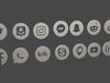 3D model 3D Social Media Icons VR / AR / low-poly | CGTrader