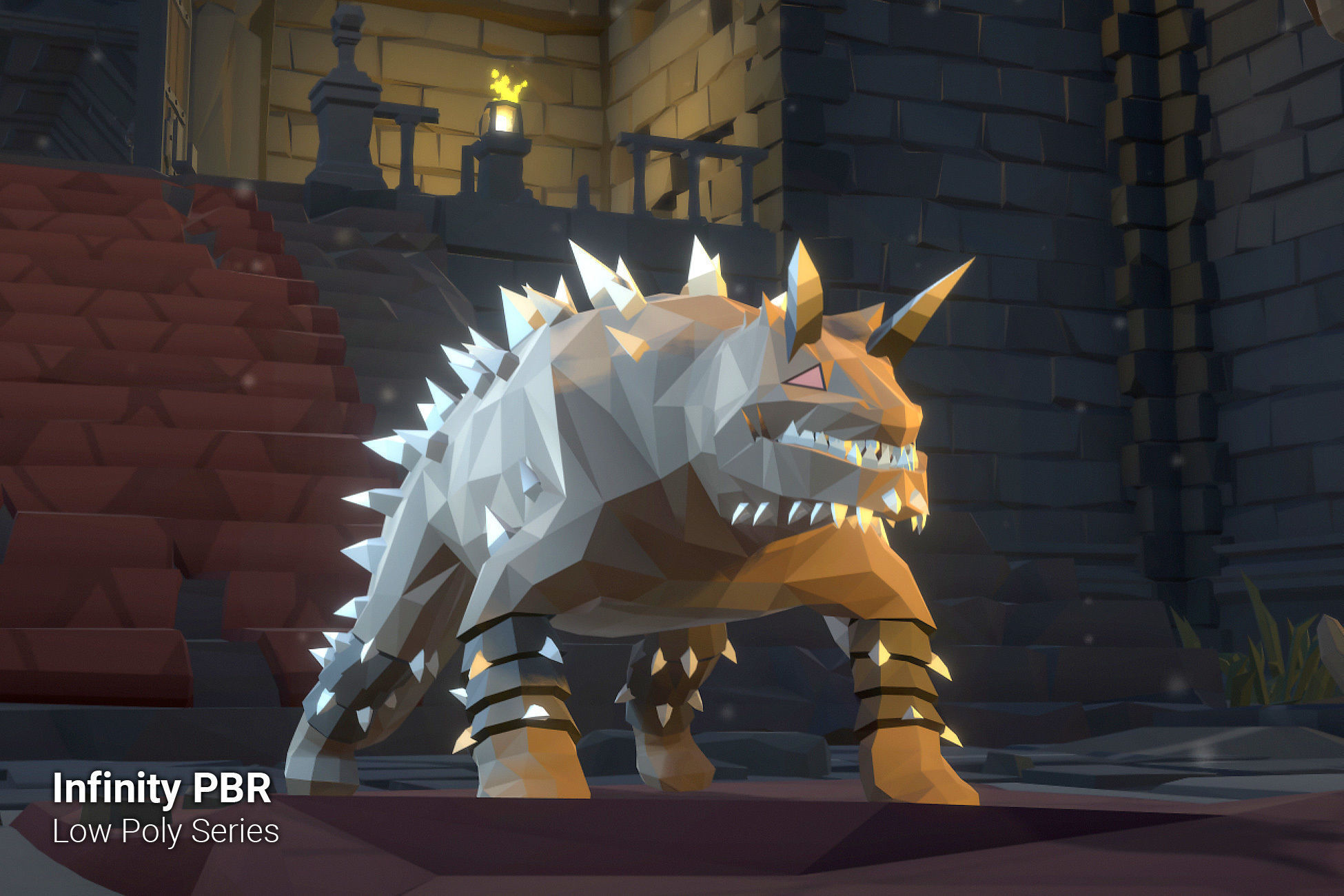 Low Poly Monster Creature 2 3D model | CGTrader