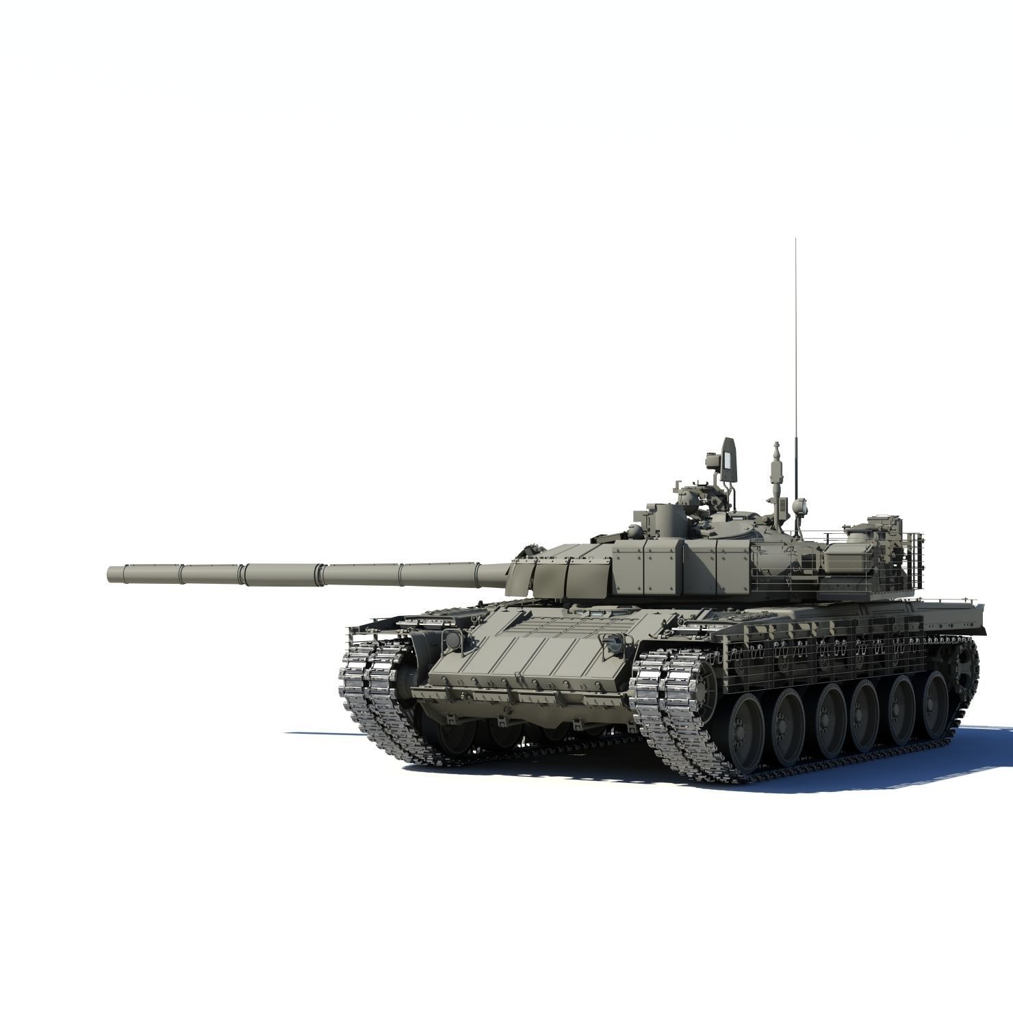 T-80BVM Army Modernization military tank 3D model animated | CGTrader