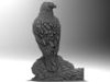 Falcon bas-relief CNC 3D model 3D printable | CGTrader