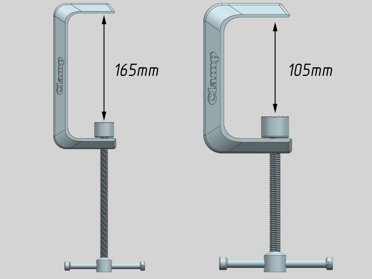 C Clamp 3D print model 3D model 3D printable | CGTrader