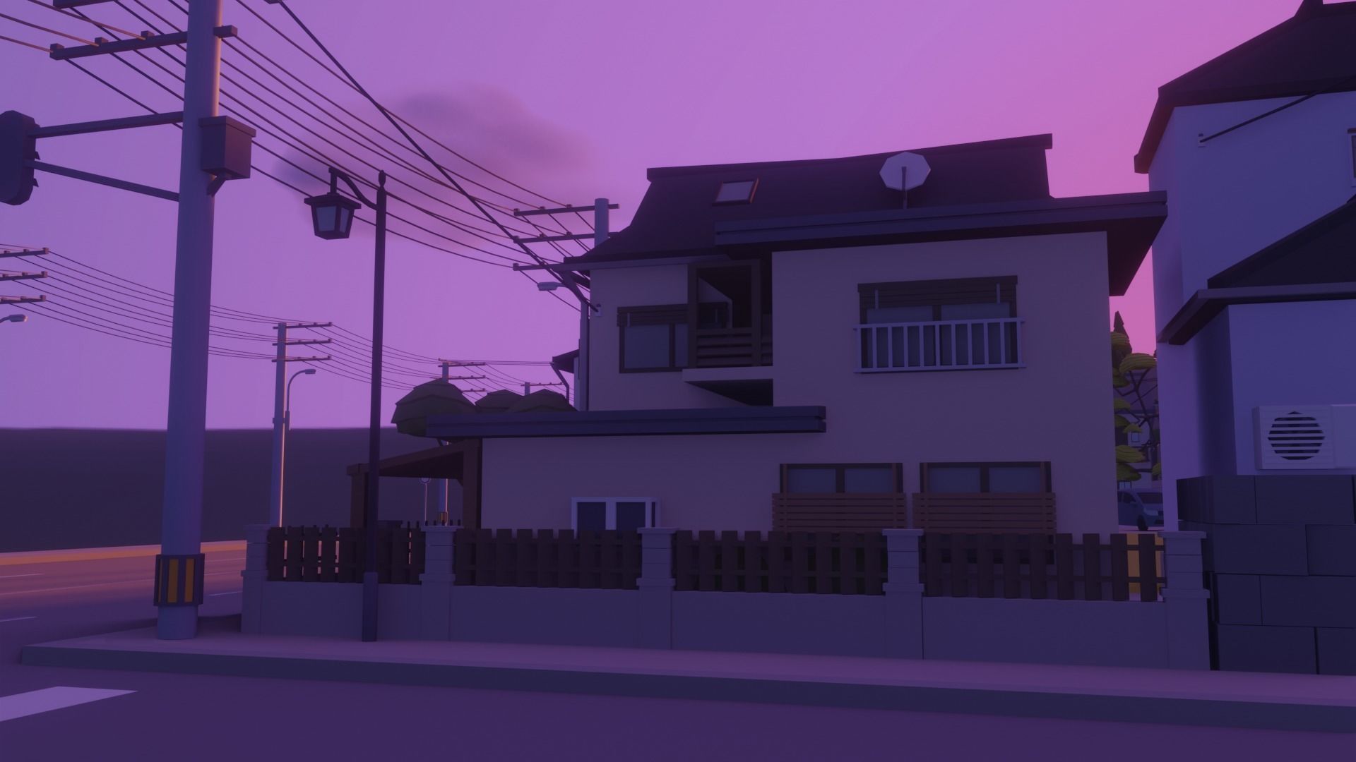 3D model Low poly japanese town VR / AR / low-poly | CGTrader