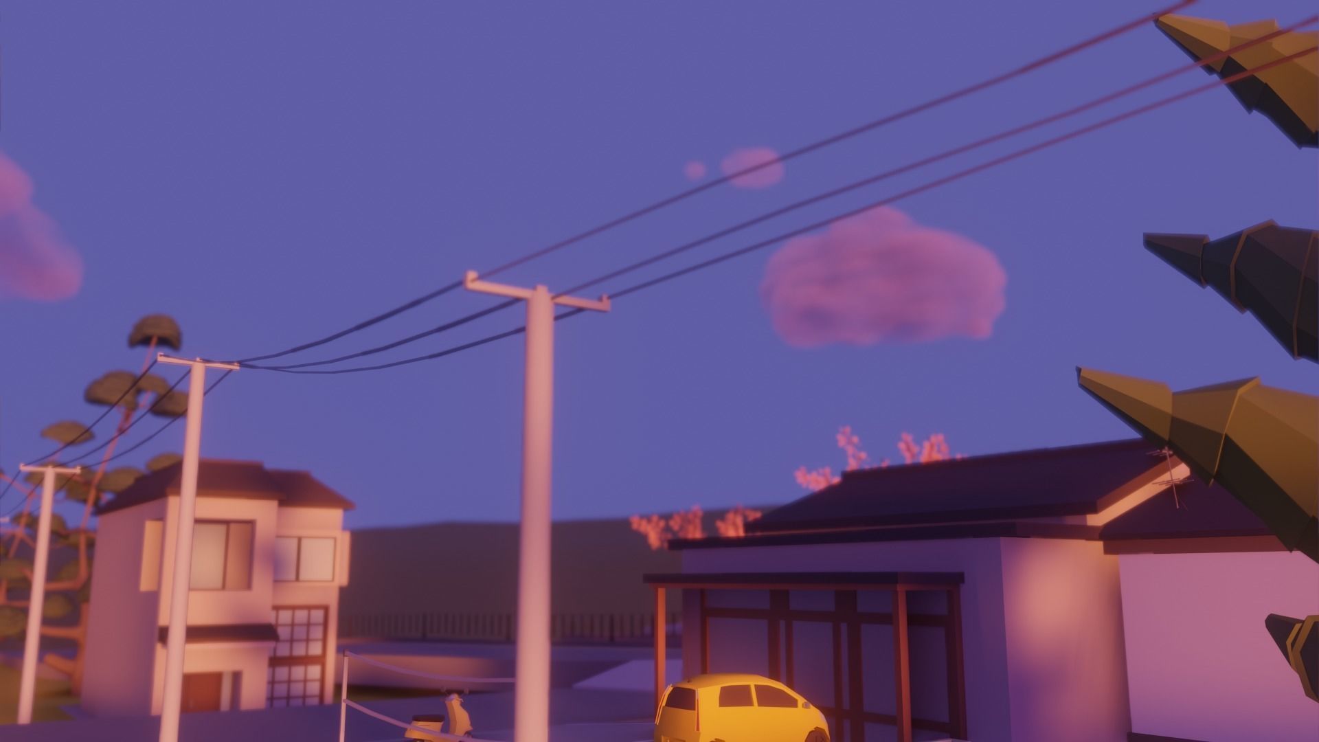 3D model Low poly japanese town VR / AR / low-poly | CGTrader