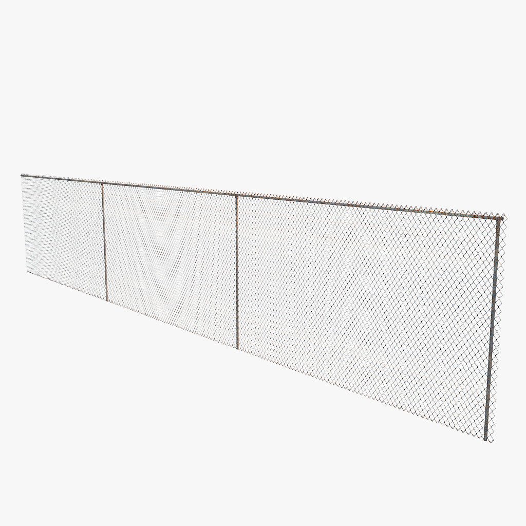 chain link fence 3D model | CGTrader