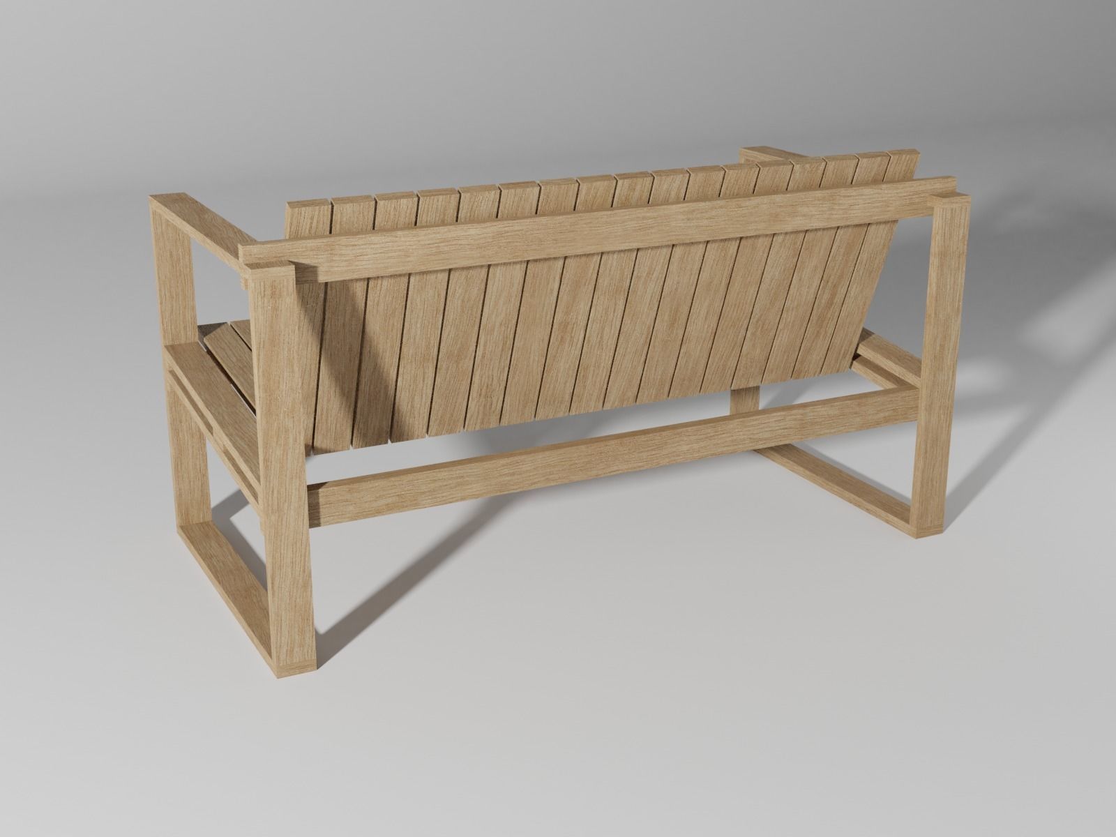 3D model BK12 lounge bench VR / AR / low-poly | CGTrader