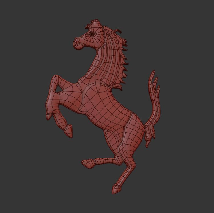 Ferrari Logo 3D model | CGTrader