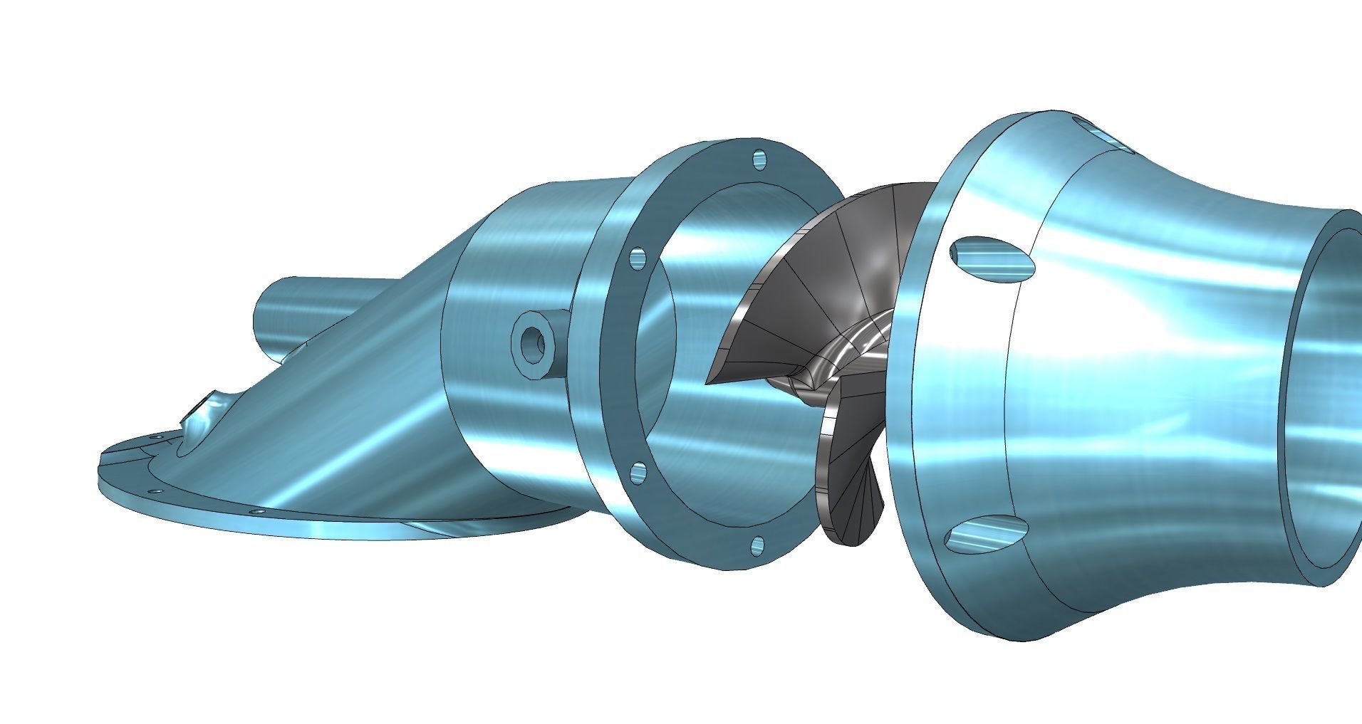 WATER JET PROPULSION UNIT HAMILTON WATER JET THRUSTER 3D model 3D ...