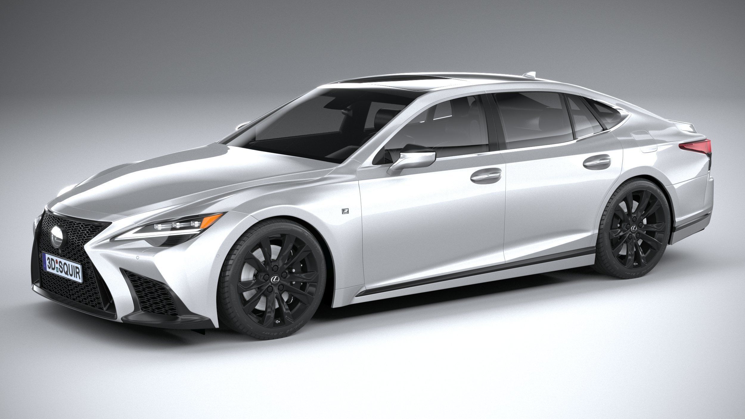 Lexus LS500h F Sport 2021 3D model | CGTrader