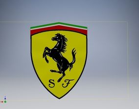 Ferrari logo 3D Print Models | CGTrader