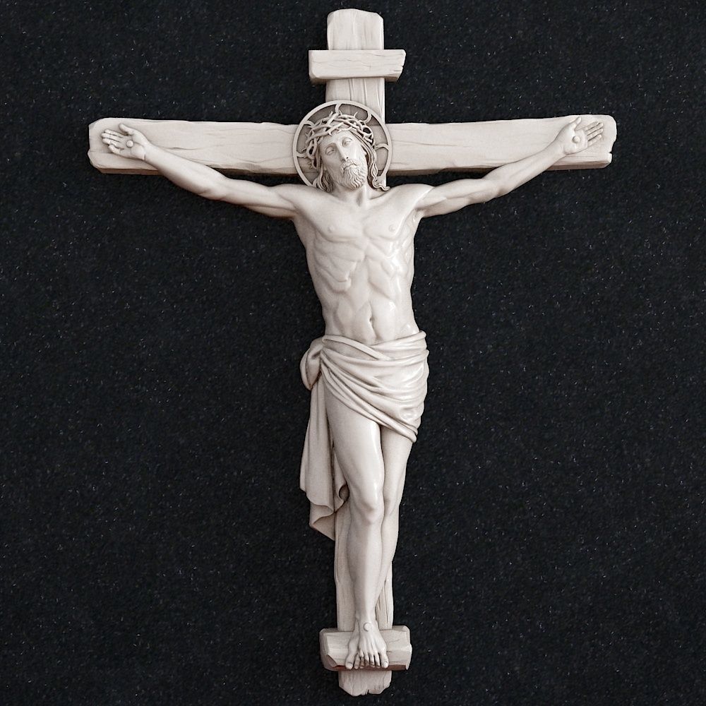 crucifixion Jesus cross crucifix 3D model 3D printable | CGTrader