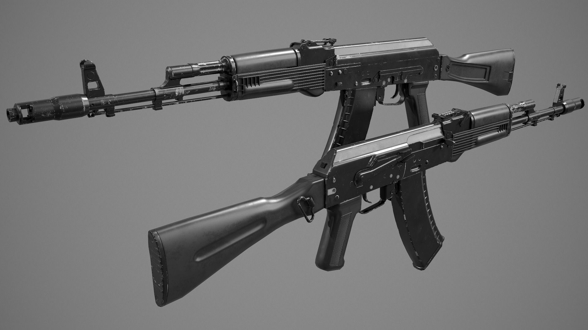 AK-74M free VR / AR / low-poly 3D model | CGTrader