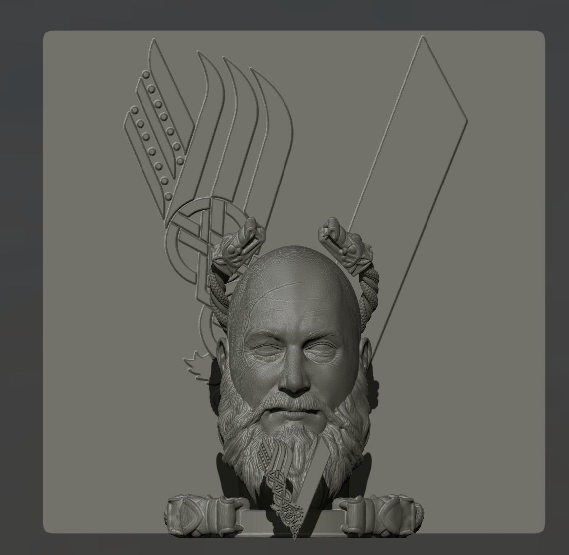 ragnar lothbrok 3D model 3D printable | CGTrader