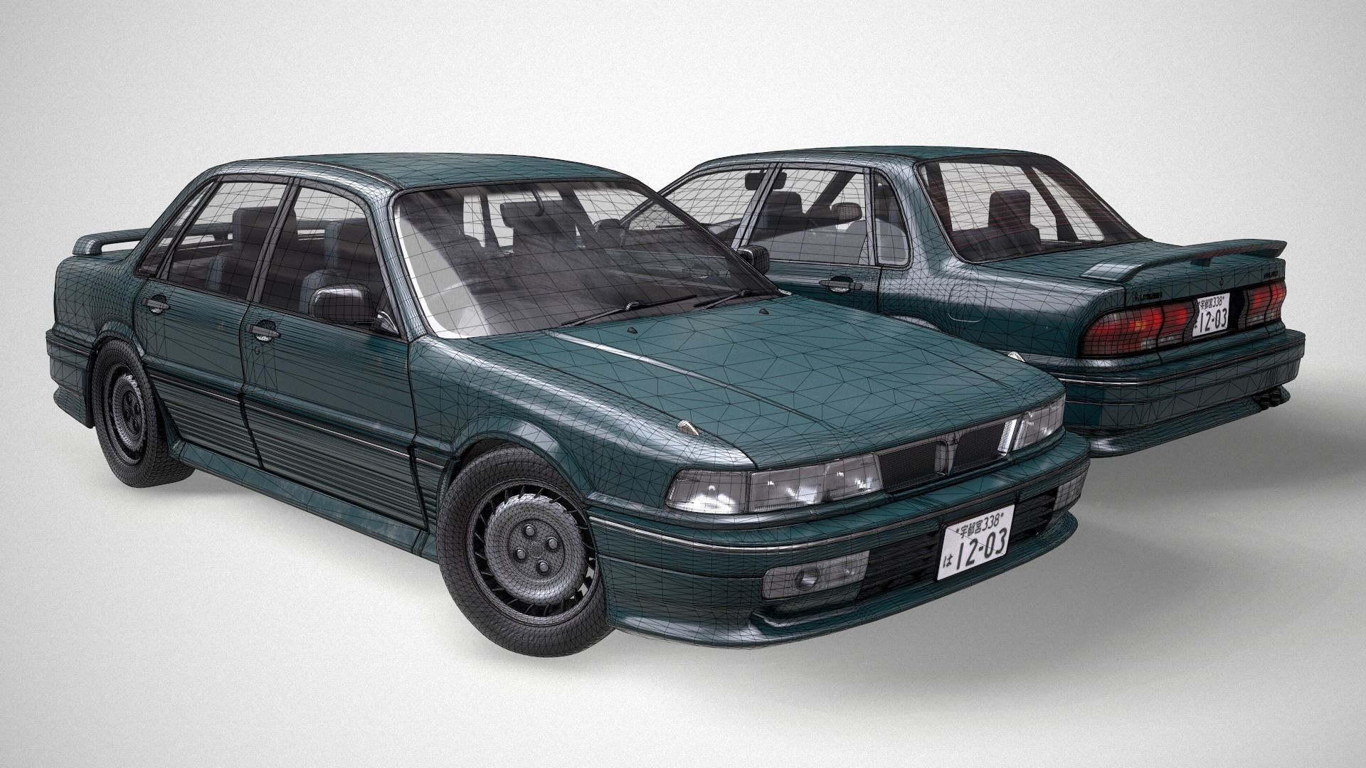 3D model Mitsubishi Galant 6 VR / AR / low-poly | CGTrader