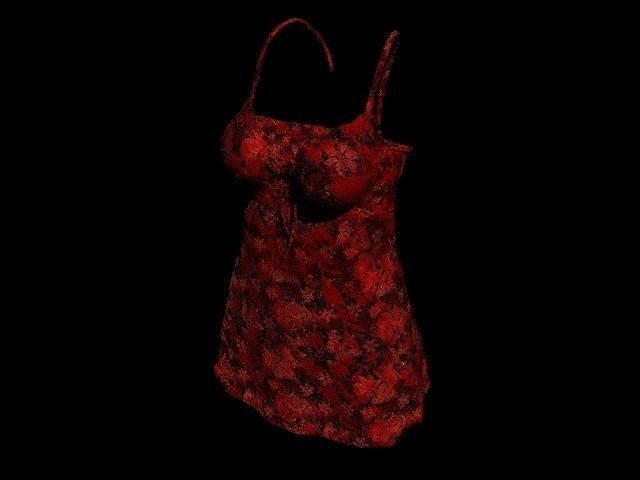 red underwear 3D model | CGTrader