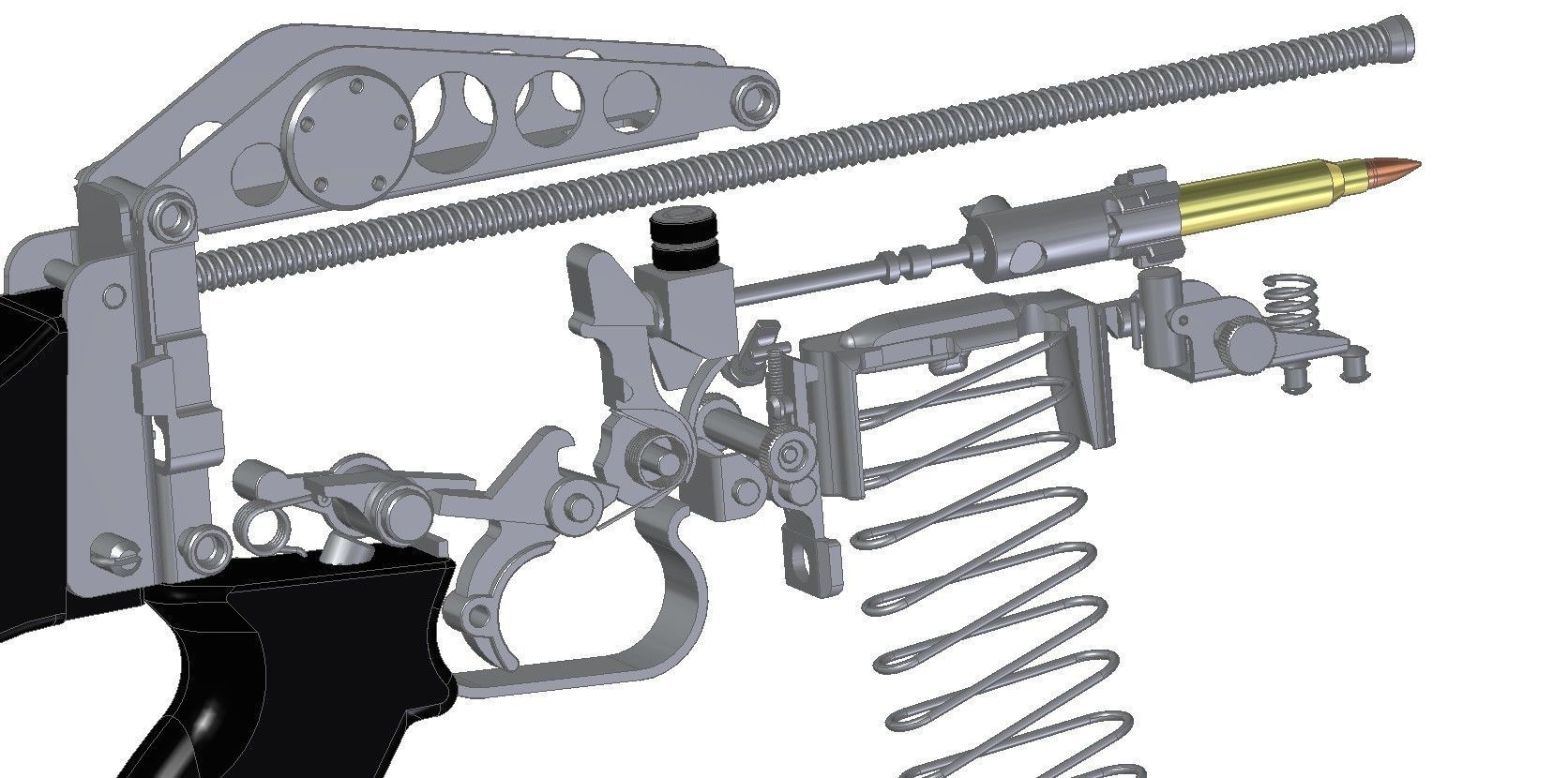 Stoner 63 carbine 3D model | CGTrader