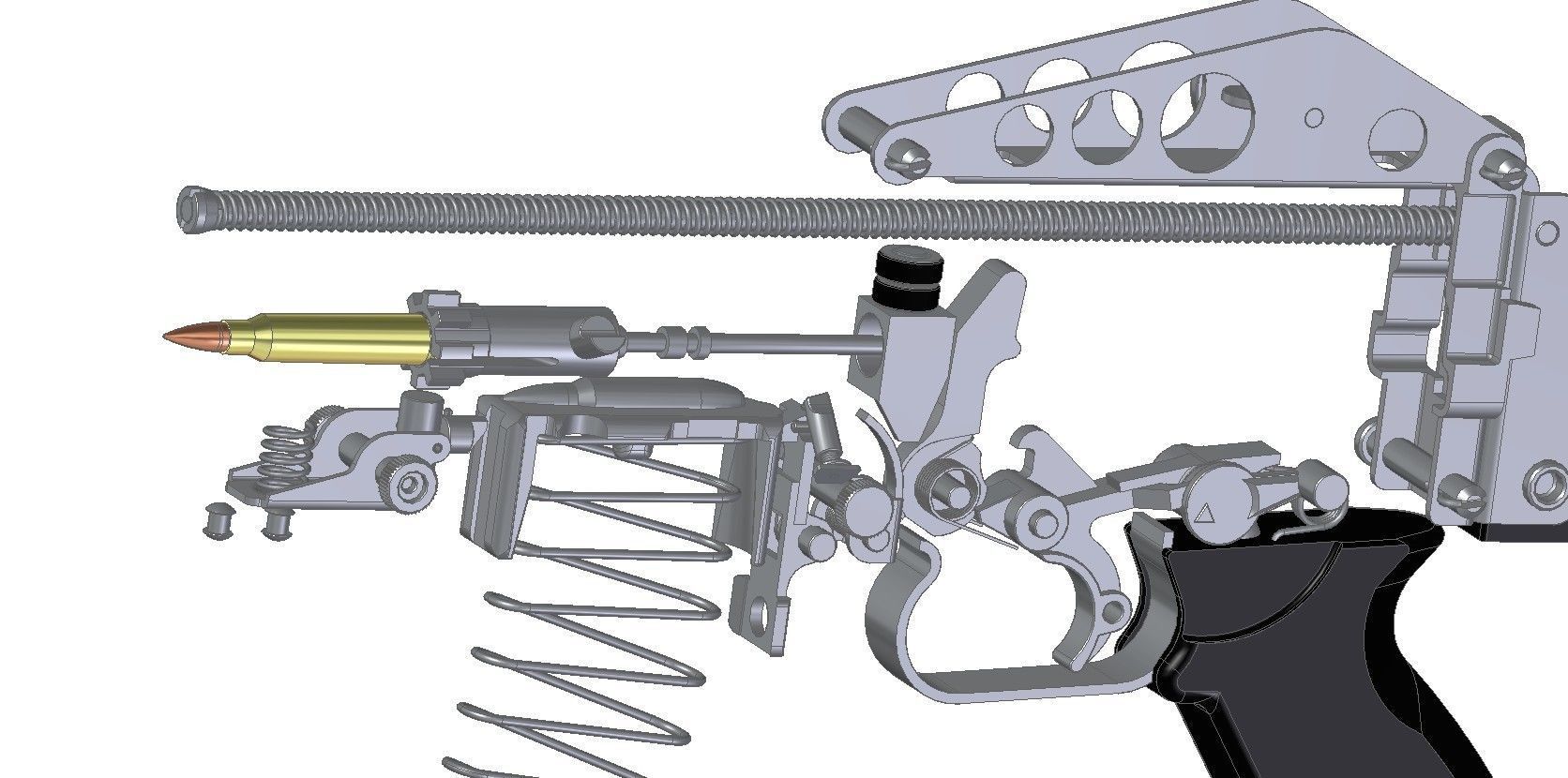 Stoner 63 carbine 3D model | CGTrader