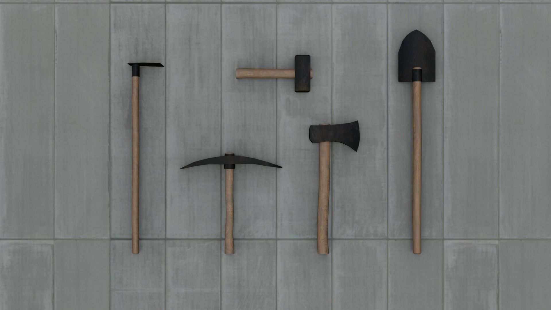 3D model Low Poly Tools hammer VR / AR / low-poly | CGTrader