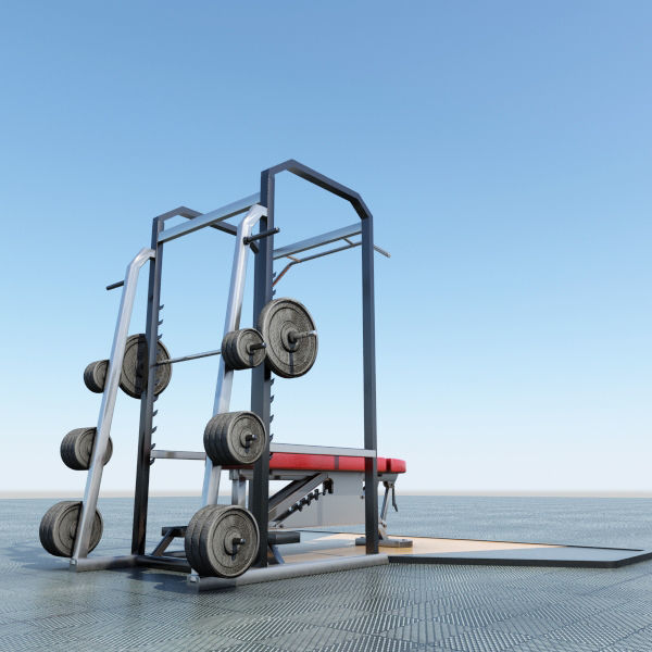 Power Lift - Bench Press 3D model | CGTrader